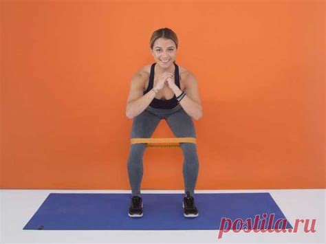 10 лучших упражнений для ягодиц с фитнес резинкой для занятий дома Рез Figura Постила