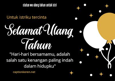Status Wa Ulang Tahun Untuk Istri