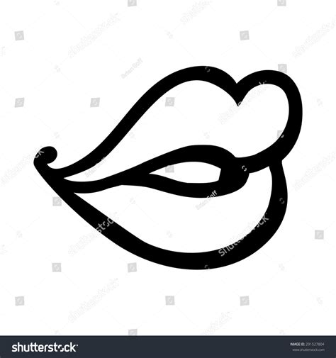 Sexy Lips Vector Icon Stock Vector Royalty Free 291527804 Shutterstock