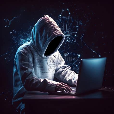 Anonymous Hacker With Laptop Concept Of Hacking Cybersecurity Cybercrime Cyberattack Etc