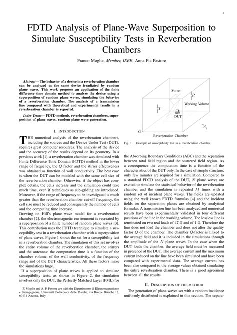 Pdf Fdtd Analysis Of Plane Wave Superposition To Simulate