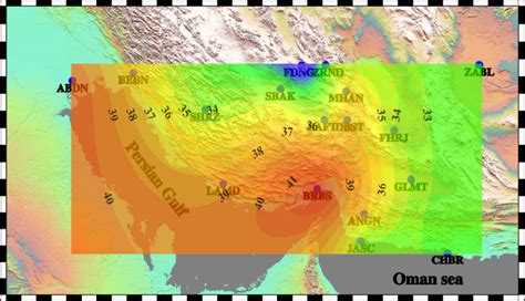 Contour Map Of Magnitude Of Velocity Vectors Related To The Eurasia Download Scientific Diagram