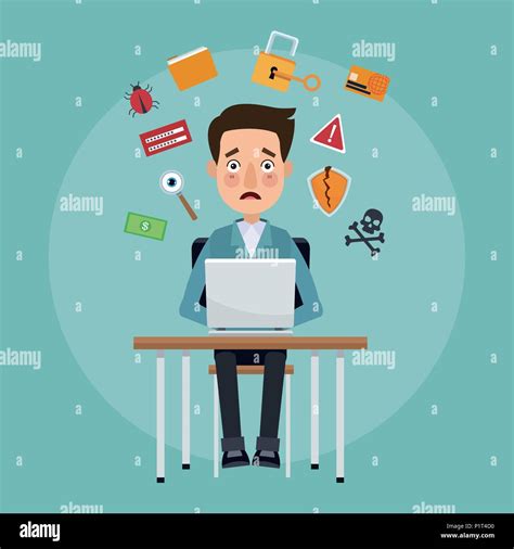 Security System Cartoon Stock Vector Image And Art Alamy