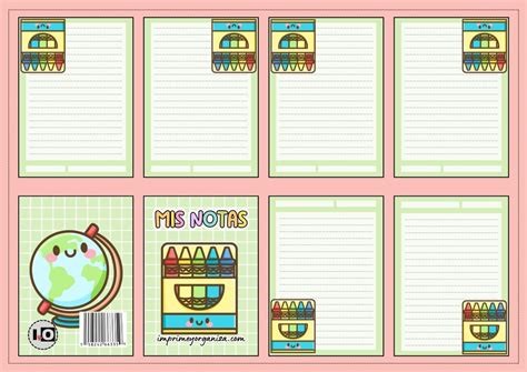Mini Hojas De Notas Para Imprimir En Pdf [gratis]