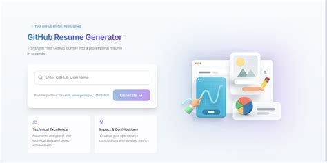 Github Resume Generator Turn Your Github Into A Resume Instantly Product Hunt