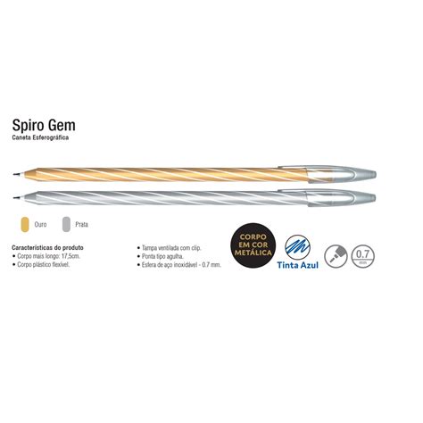 Cis Spiro Gem Papelaria Laranja Lima Presentes