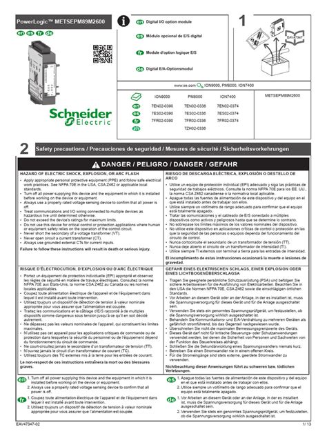 Eav47347 02 Digital Io Option Module Install Sheet Pdf Ingenieria Eléctrica Electricidad