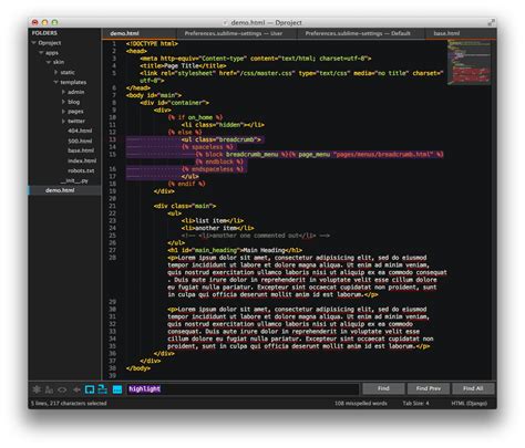 sublime text 2 st2 themes in pictures · theneum