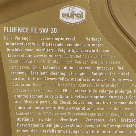 Motorolie Eurol Fluence FE 5W30 C2 1L | Winparts.nl - Motorolie