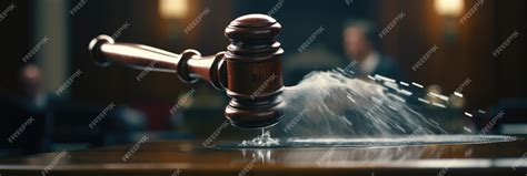 Premium Ai Image In A Courtroom An Impartial And Honorable Judge Is Shown Pronouncing A