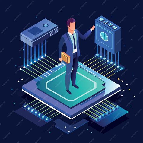 ai artificial intelligence machine learning concept miniature figure