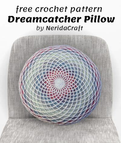 Free Crochet Pattern Dreamcatcher Pillow · Free Crochet Patterns