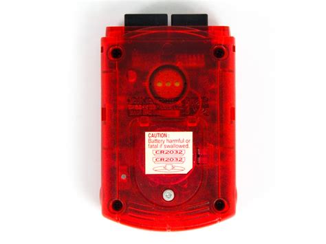 Clear Red Visual Memory Unit Vmu Sega Dreamcast Retromtl