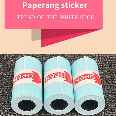 자기 접착식 열 인쇄 용지 인쇄 가능한 스티커 용지 롤 Peripage A6 포켓 Paperang P1 P2 5730mm