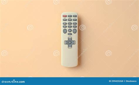 Photorealistic Renderings Of Peach Colored Remote Control Stock