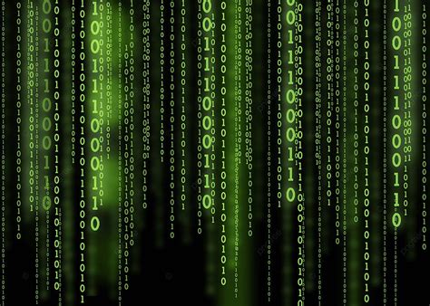 Binary Light Effect Black Background