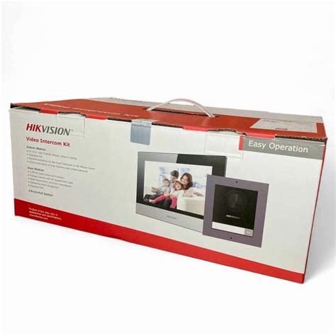 Black HIKVISION IP VDP Video Door Phone Video Intercom Bundle DS KIS For Home Lock At