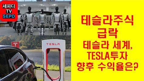 Tesla 주식 급락 Tesla 세계는 향후 수익율은 Youtube