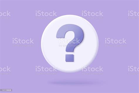 3d 물음표 아이콘 기호 또는 Faq 및 Qa 답변 솔루션 정보를 물어보십시오 질문 질문 답변 기호 또는 만화 최소 스타일