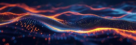 Big Data Analysis Abstract Background With Glowing Lines Representing Data Rivers In Motion