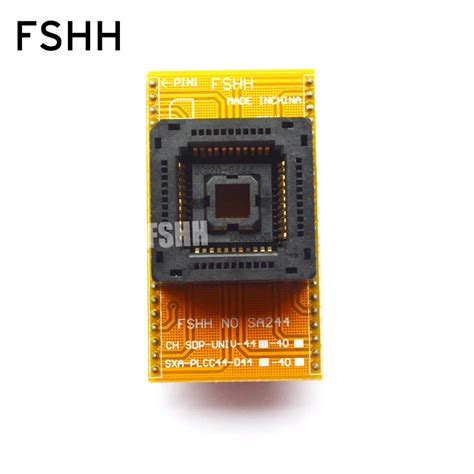 SA244 SDP UNIV 44 Programmer Adapter PLCC44 Test Socket IC120 0444 306 Socket 1 27mm Pitch