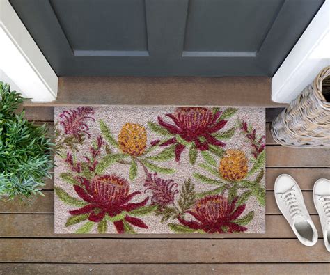 Waratahs Floral Doormat 75x45cm