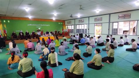 လောင်းလုံးမြို့၌ မြို့နယ်အဆင့်ဌာနဆိုင်ရာများ စုပေါင်း ဝါဆိုသင်္ကန်းဆက်ကပ်လှူဒါန်းပွဲ အခမ်းအနား က