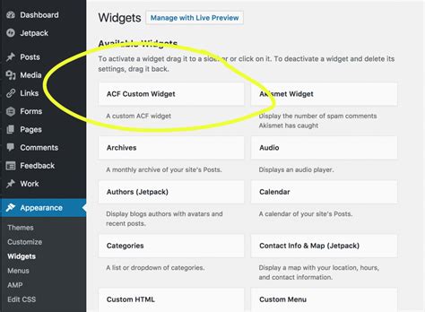 How To Create Custom Widgets With Advanced Custom Fields Adam Balée