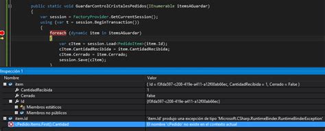 c dynamic displays correctly in debugger but fails when try to