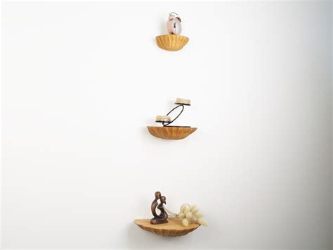 Seashell Inspired Wooden Shelf Natural Masterpiece Of Marine Elegance