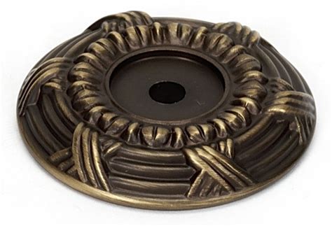 Ribbon And Reed Collection Solid Brass 1 58 Backplate In Antique