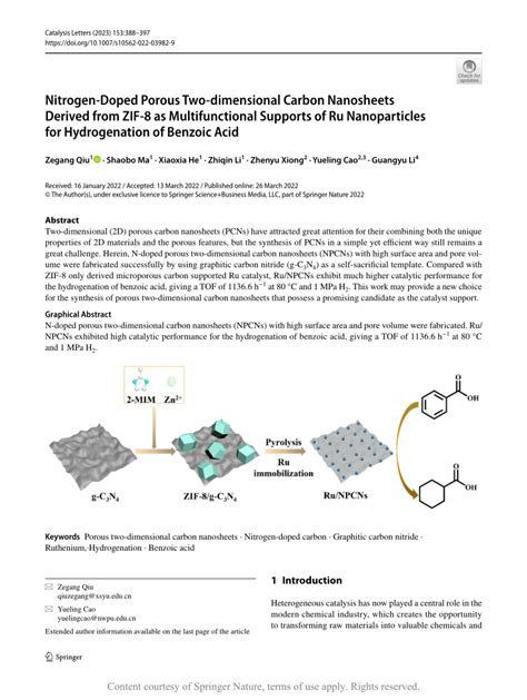 Nitrogen Doped Porous Two Dimensional Carbon Nanosheets Derived From