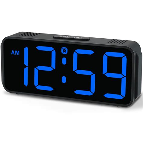 Peakeep Small Digital Alarm Clock Plug In For Bedrooms Bedside Tiny Electric Clock Large Big