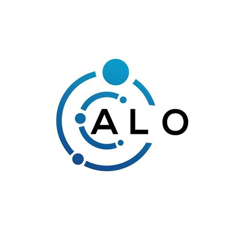 Alo Letter Logo Design On Black Background Alo Creative Initials