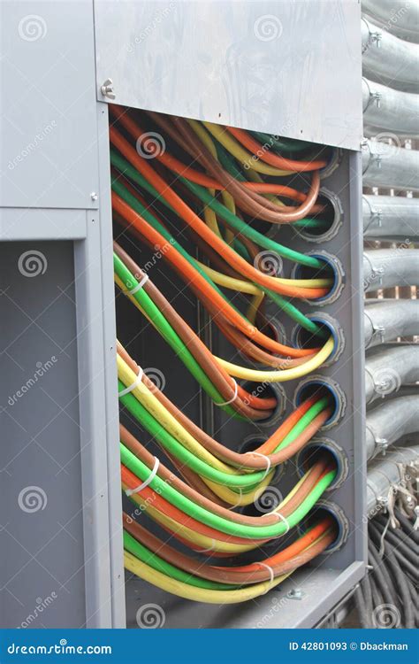 High Voltage Wiring Stock Image Image Of Electrical 42801093