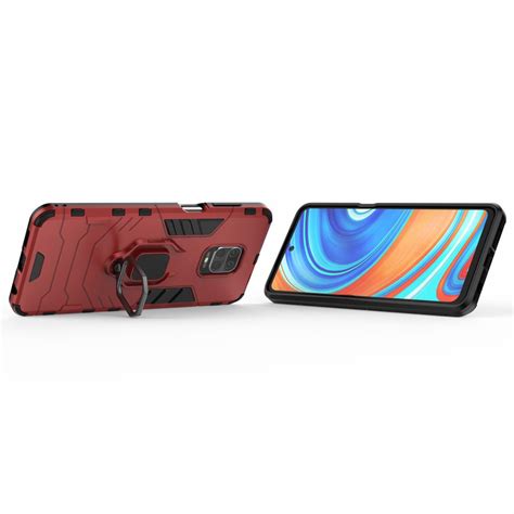 Slim Armour Tough Case For Xiaomi Redmi Note 9 Pro Red