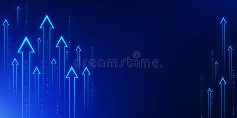 Abstract Growing Arrows On Texture With Mock Up Place Success