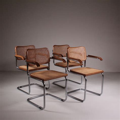 Set Of 4 Chairs Model Cesca 1960 For Sale At 1stdibs