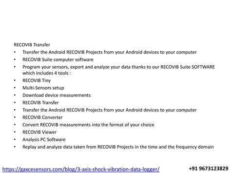 3 Axis Shock And Vibration Data Logger Ppt