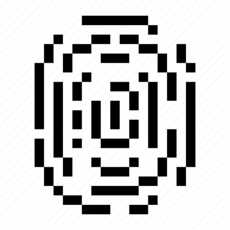 essential finger print scan hand code gesture icon download on