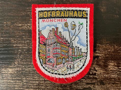 Vintage Patch Munich Bavaria Germany Hofbrauhaus Brewery Oktoberfest