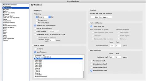 Studio Style Bar Numbers In Sibelius Scoring Notes