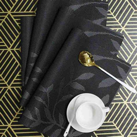 Willow Leaves Pattern Heatresistant Placemats Food Grandado