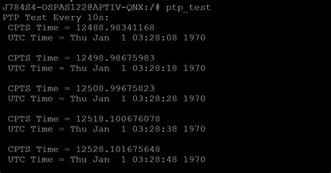 Tda4vh Q1 Qnx Remote Corea72 Ptptest Results Processors Forum