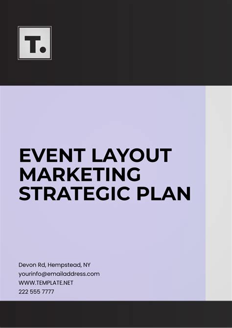 Free Event Layout Marketing Strategic Plan Template To Edit Online