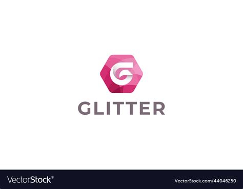 Letter G Creative Red Crystal Pearl Aesthetic Logo
