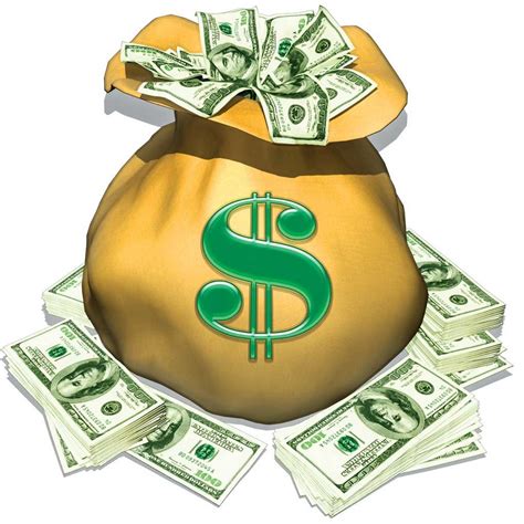 Open Money Bag Clipart