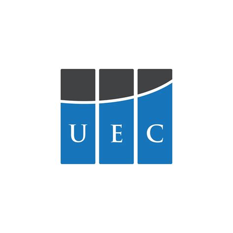 Uec Letter Logo Design On White Background Uec Creative Initials