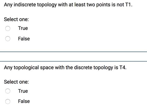 solved any indiscrete topology with at least two points is