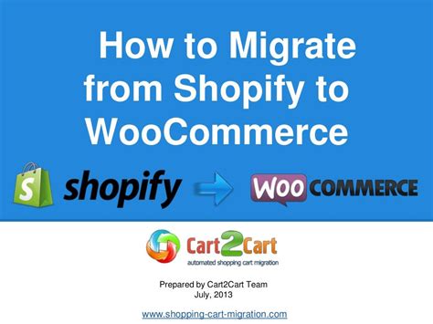 How To Migrate From Shopify To Woocommerce
